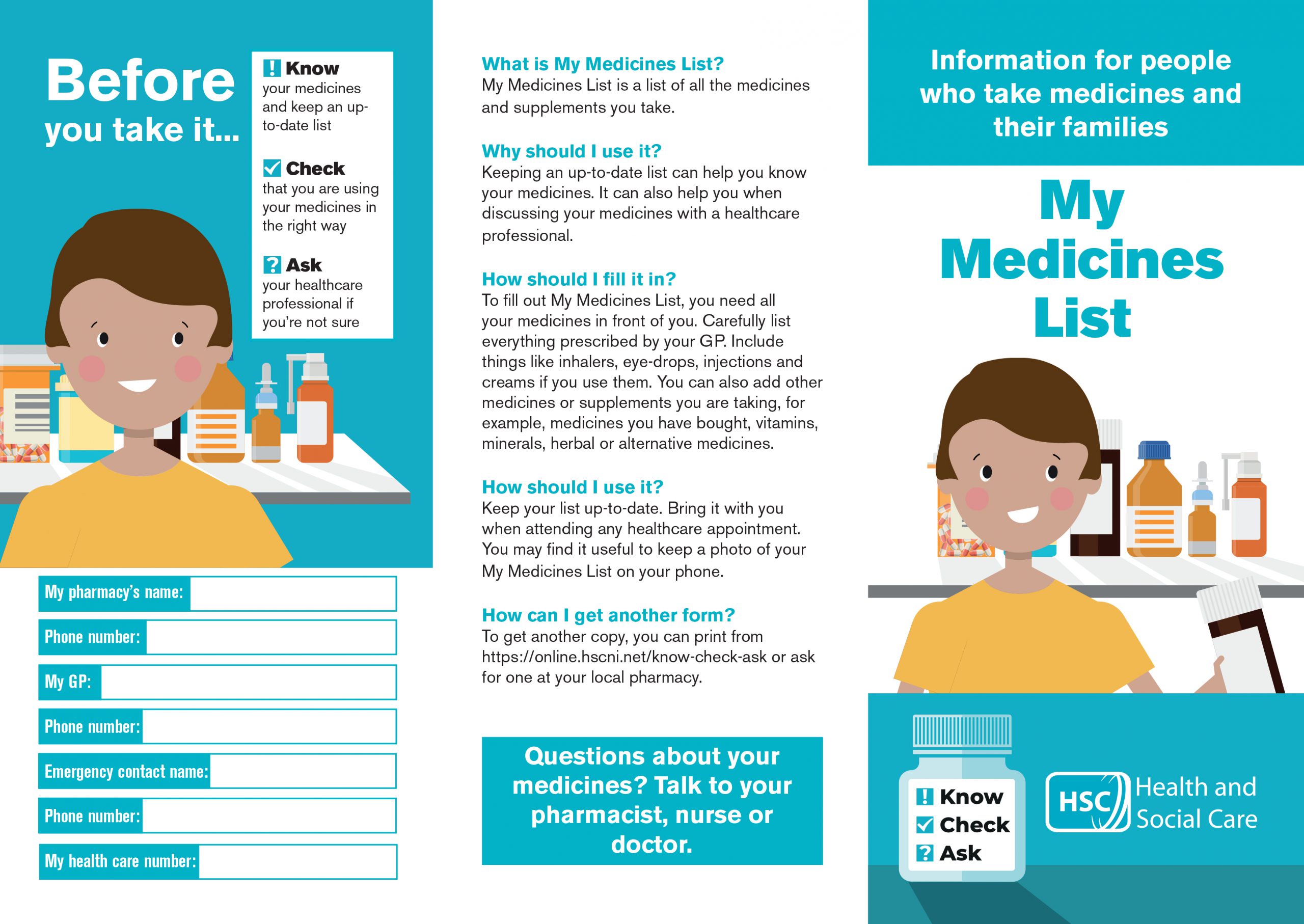 My Medicines List - DOH/HSCNI Strategic Planning and Performance Group ...